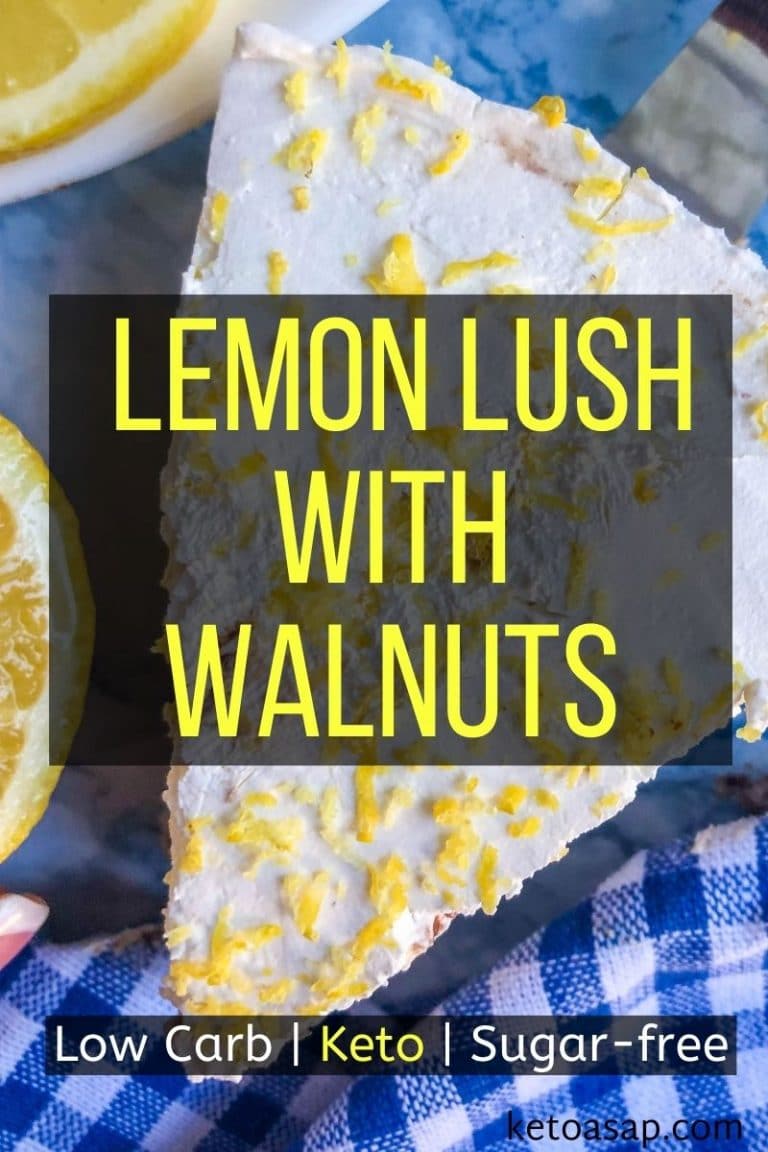 Keto Lemon Lush Sugar-Free Low Carb Recipe (4 Net Carbs Only) - KetoASAP